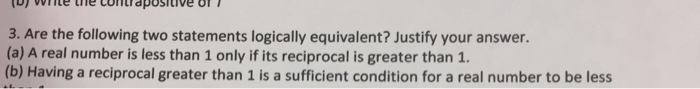 Solved Are the following two statements logically | Chegg.com