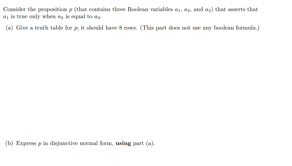 Solved Consider the proposition p (that contains three | Chegg.com