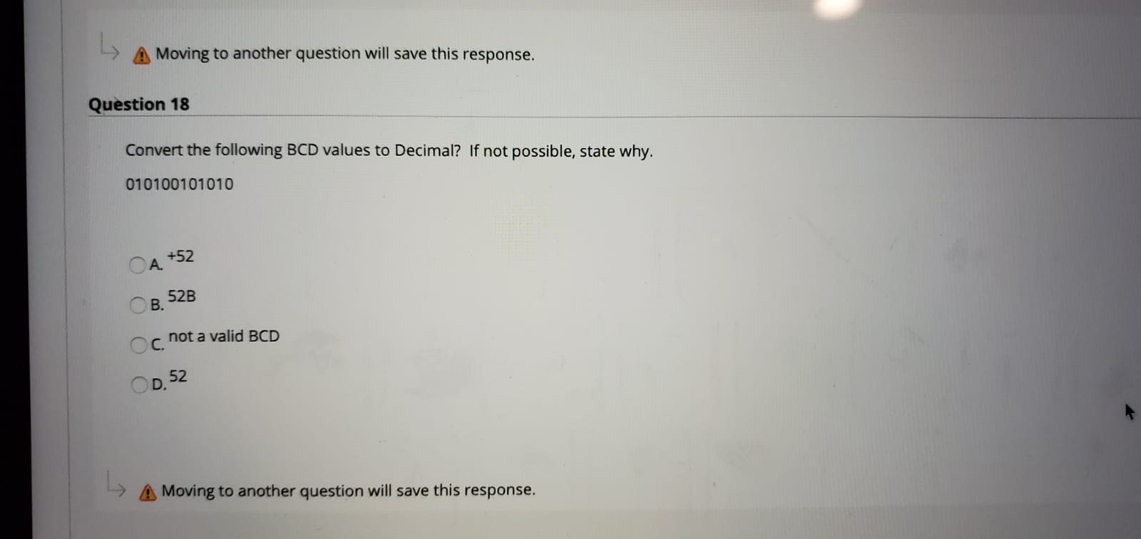 Solved Moving to another question will save this response. | Chegg.com