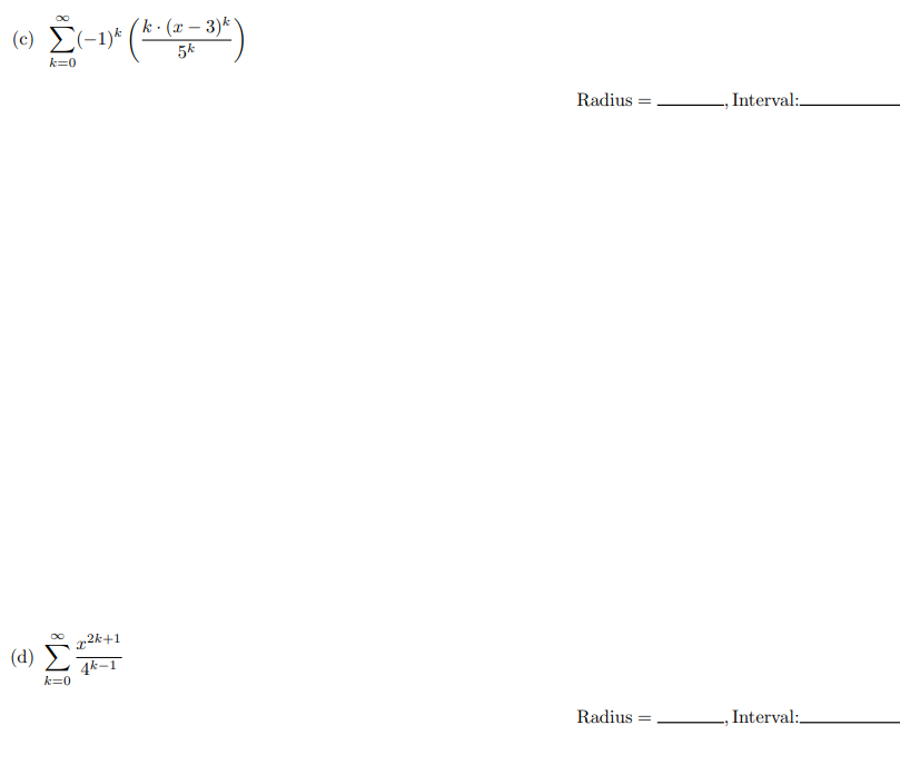 Solved Please answer (a), (b), (c), and (d). Please show all | Chegg.com
