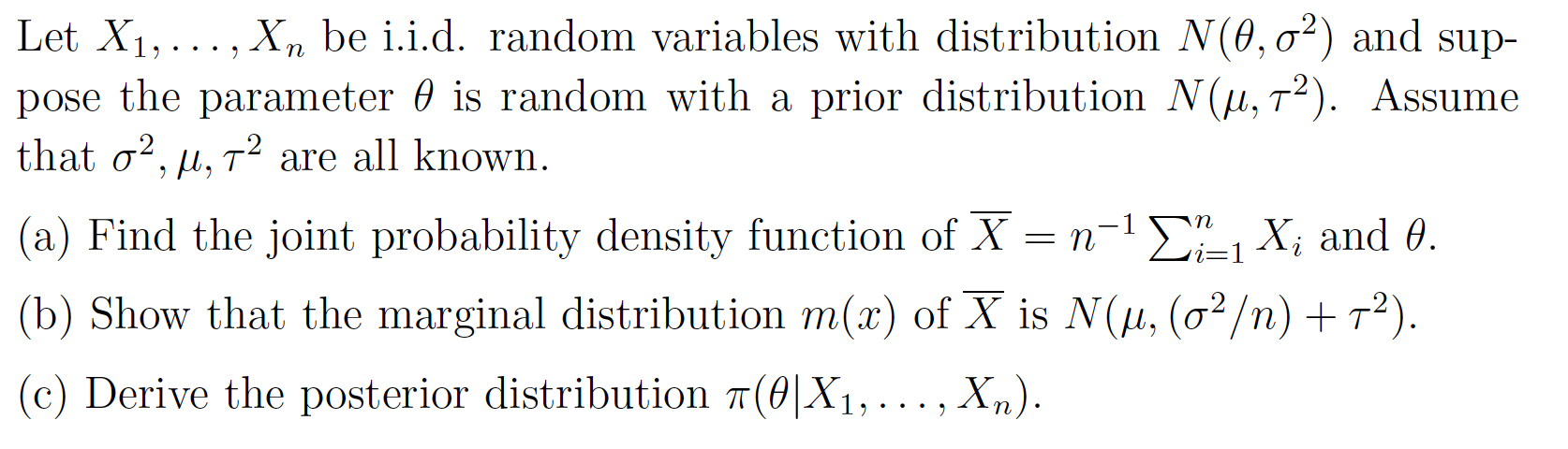 Solved Let X1,…,Xn be i.i.d. random variables with | Chegg.com