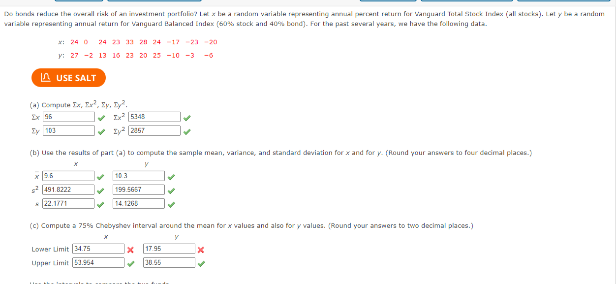 Solved bonds reduce the overall risk of an investment | Chegg.com