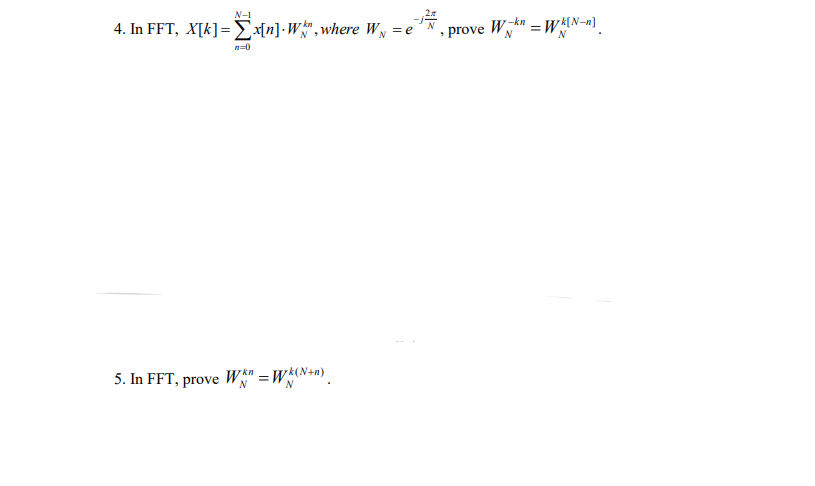 Solved Having trouble finding the DFT of number 4 and FFT of | Chegg.com