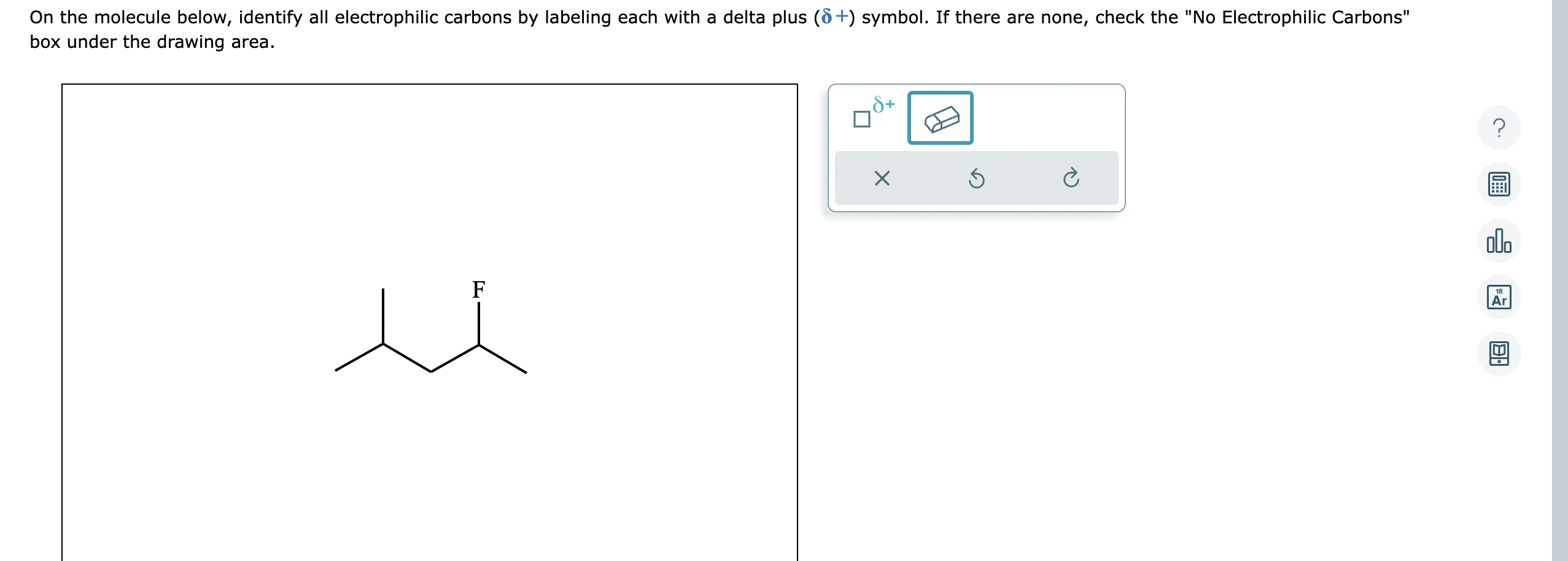Solved On the molecule below, identify all electrophilic | Chegg.com