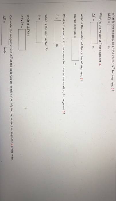 Solved A wire through which a current is flowing lies along | Chegg.com