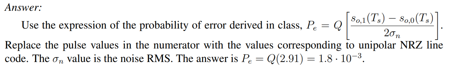 Solved Data is transmitted using a unipolar NRZ line code. | Chegg.com