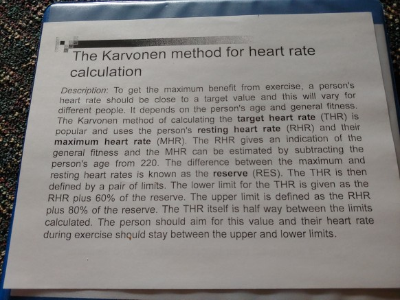 Solved The Karvonen method for heart rate calculation | Chegg.com