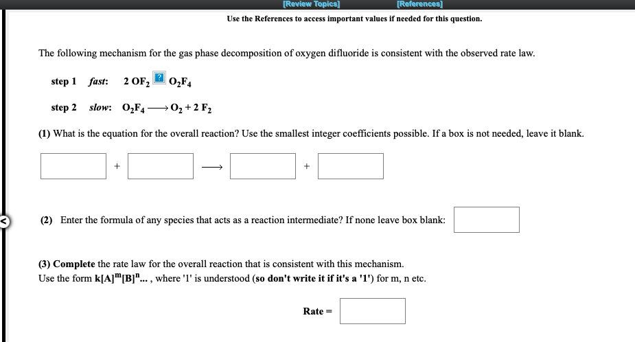 Solved [Review Topics] [References] Use the References to | Chegg.com