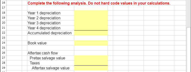 Solved XD 5 Calculating salvage value - Excel ? X FILE HOME | Chegg.com