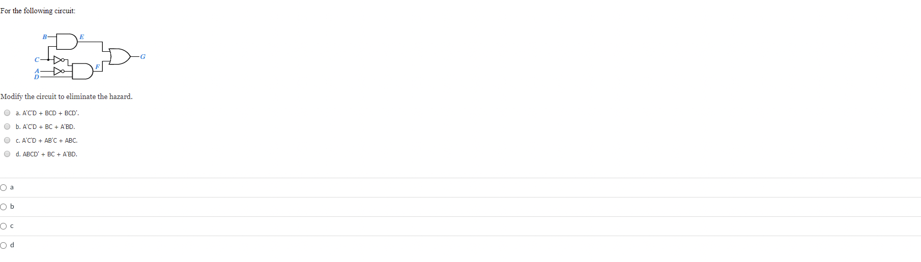 Solved For the following circuit: Modify the circuit to | Chegg.com