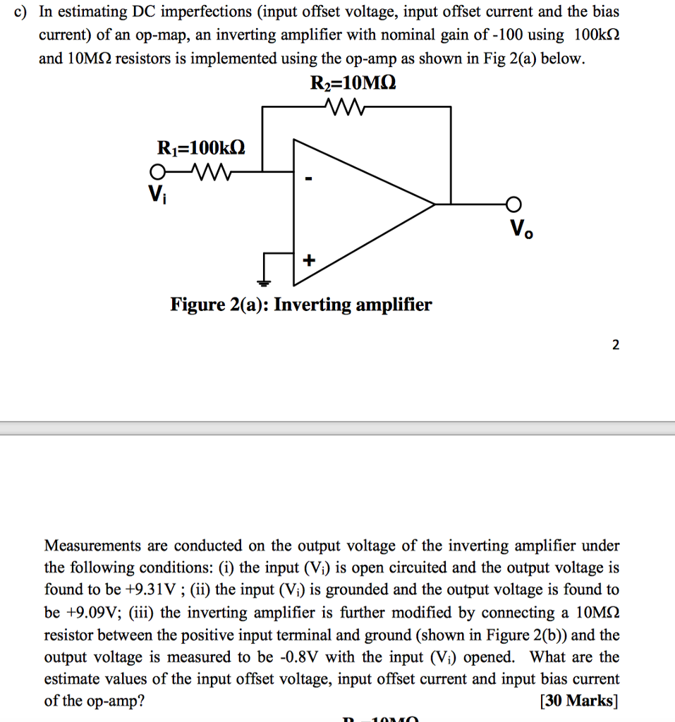 Solved Question 1 100 Marks The Circuit In Figure 1 With