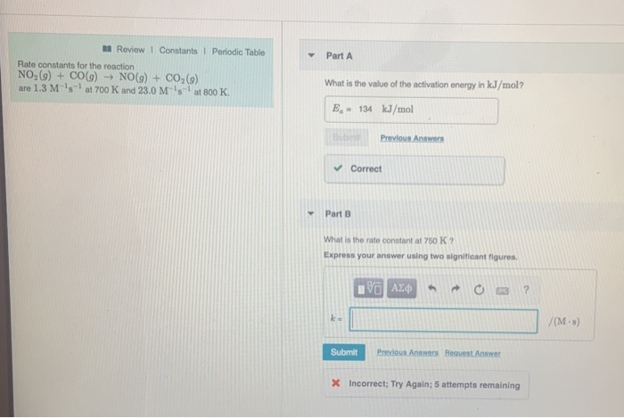 Solved Review 1 Constants Periodic Table Part A Rate | Chegg.com