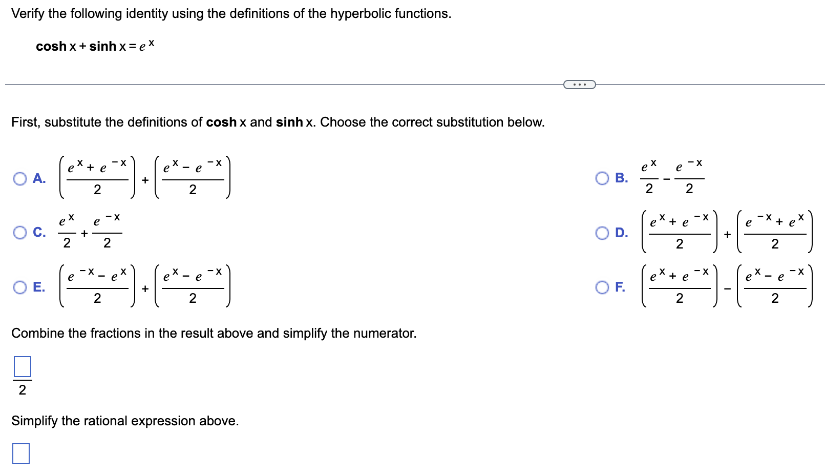 Solved Verify the following identity using the definitions | Chegg.com