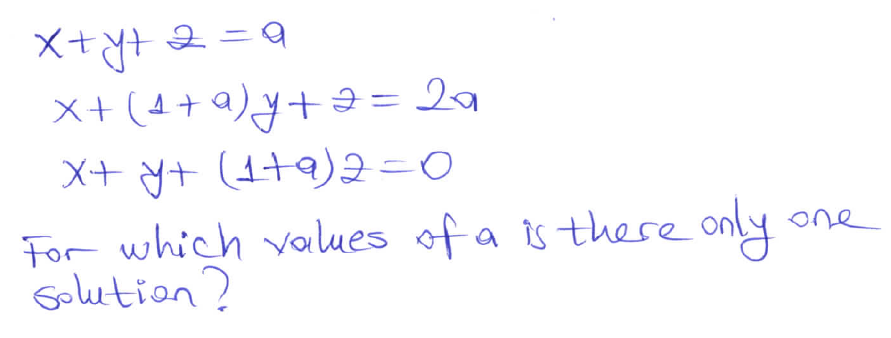Solved 2 =9 Xtyt X+1 + a)y+ 9 = 24 X+ y+ (179)2= For which | Chegg.com