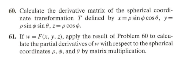 *Find the Jacobian matrix and its determinant for | Chegg.com