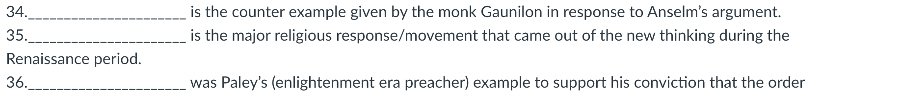 Solved is the counter example given by the monk Gaunilon in | Chegg.com