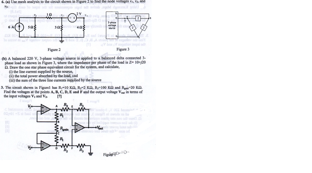 Solved 6. (a) Use mesh analysis to the circuit shown in | Chegg.com