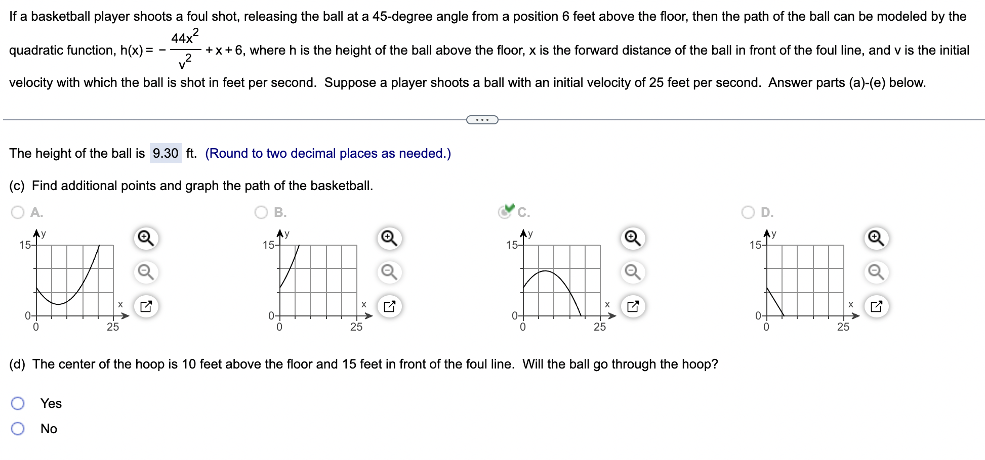 Solved If a basketball player shoots a foul shot, releasing | Chegg.com