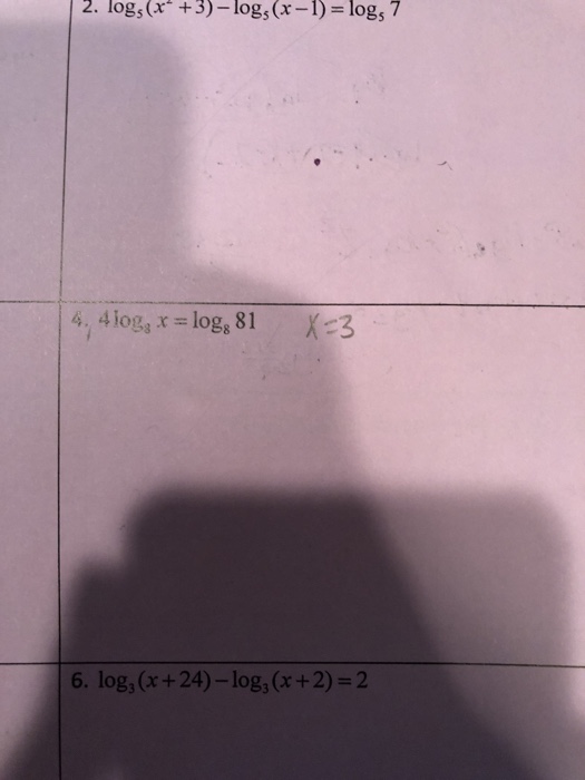 Solved 4log8 (x)=log8 (81) | Chegg.com