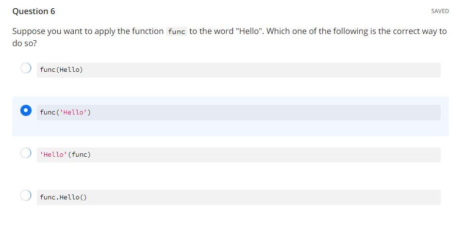 Solved SAVED Question 6 Suppose you want to apply the | Chegg.com