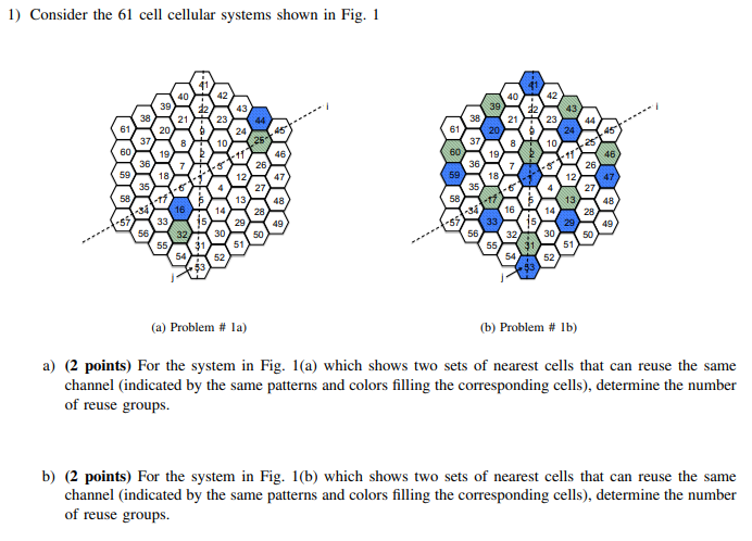 Solved 1) Consider the 61 cell cellular systems shown in | Chegg.com