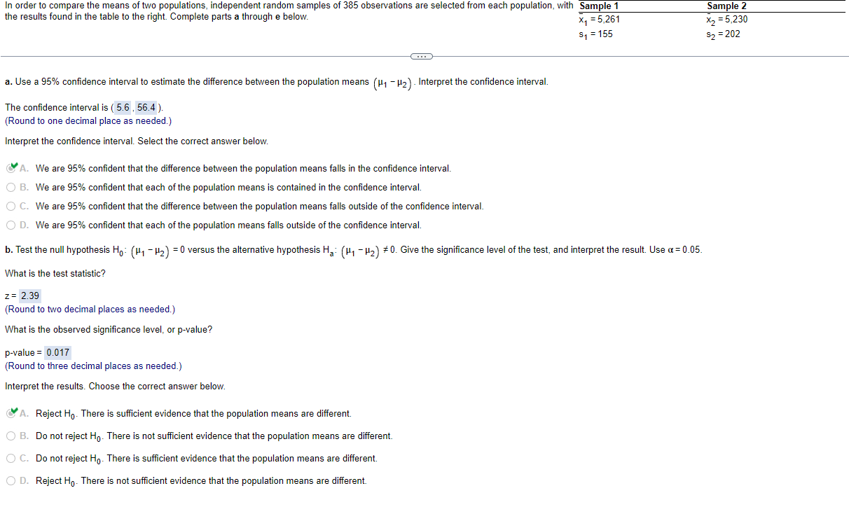 Solved the results found in the table to the right. Complete | Chegg.com