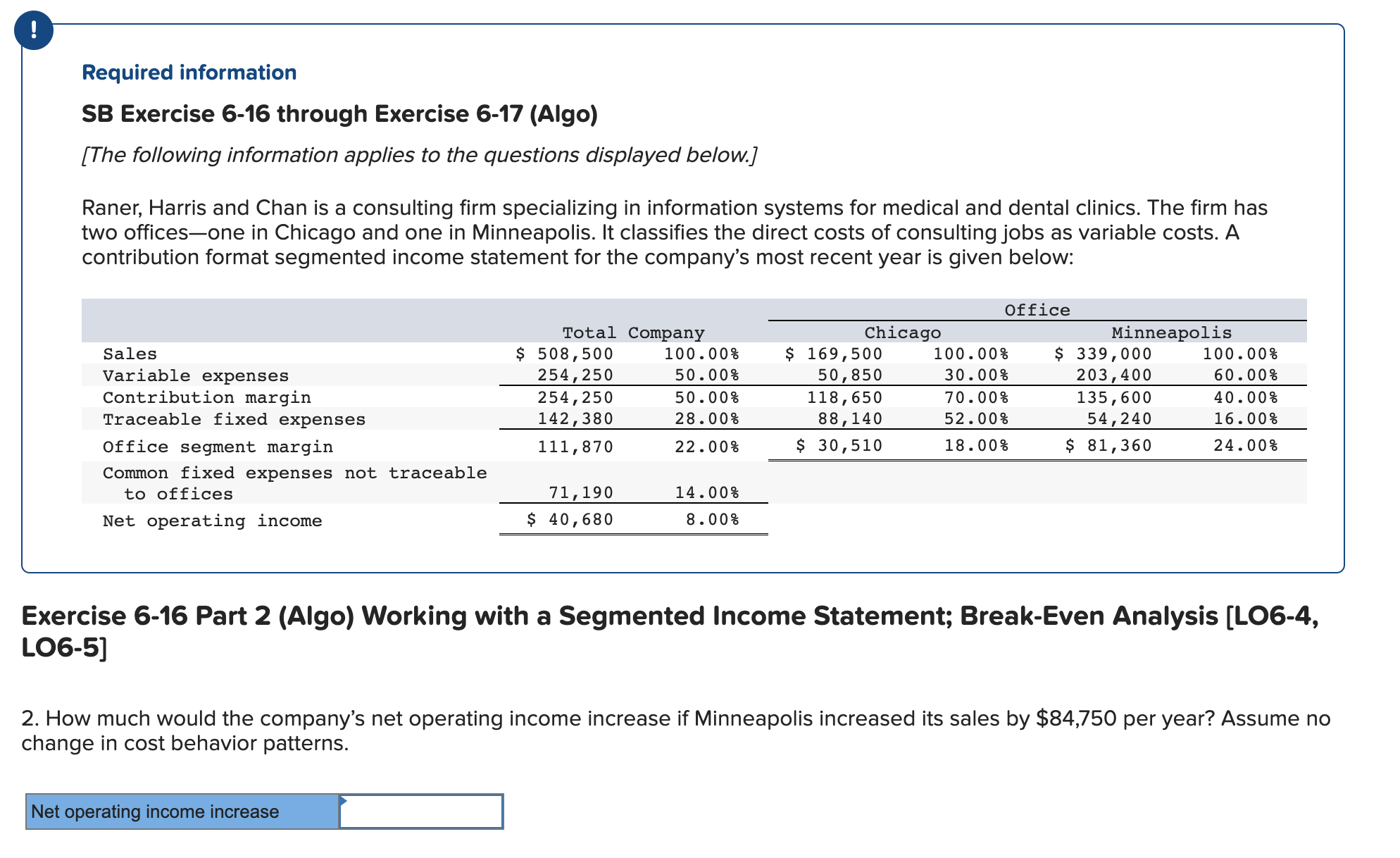 Solved Required information SB Exercise 6-16 through | Chegg.com