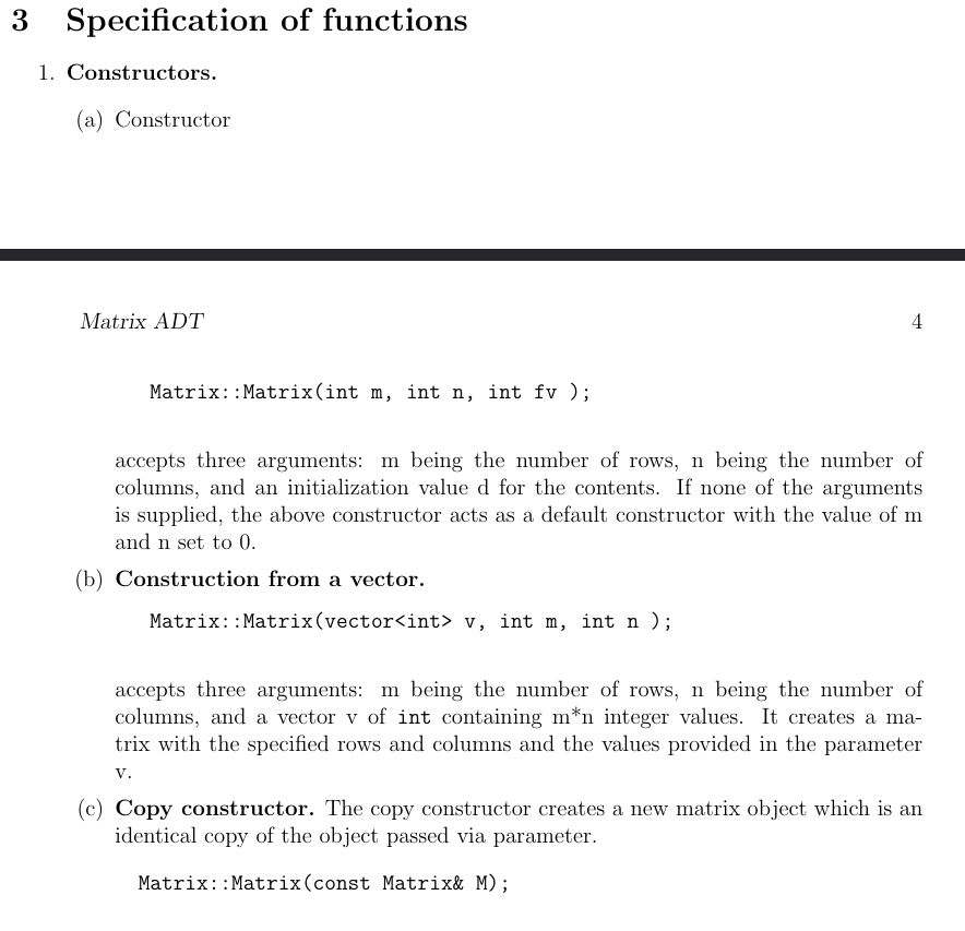 Solved A m×n matrix is a two-dimensional array with m rows | Chegg.com