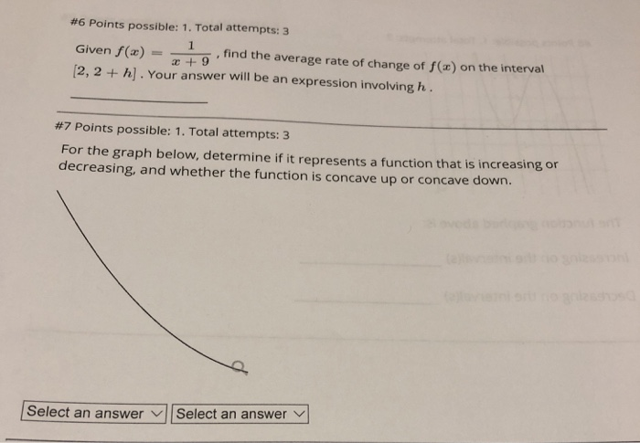 Solved #6 Points possible: 1 . Total attempts: 3 Given | Chegg.com