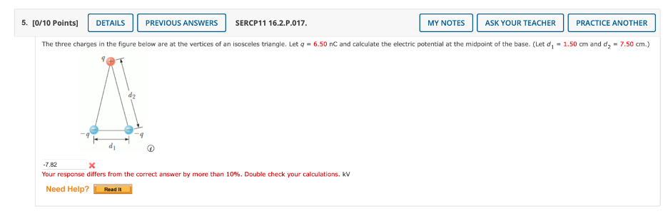 Solved 5 [0 10 Points] Details Previous Answers Sercp11