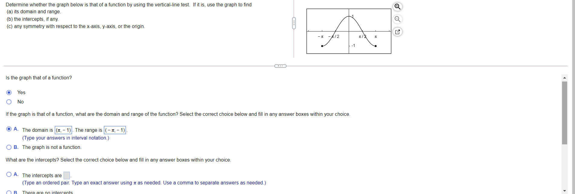 Solved Determine Whether The Graph Below Is That Of A