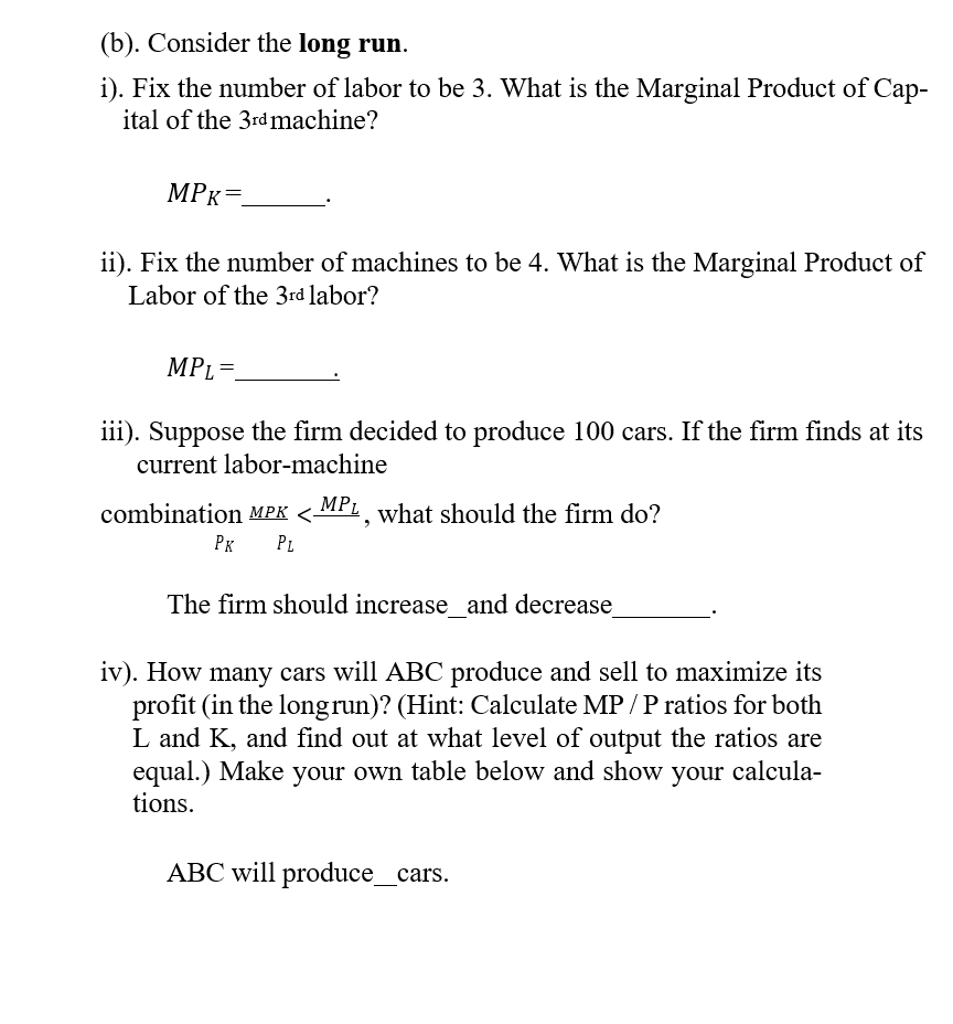 Solved 51 71 ECON101 - HW4 87 101 113 (Remark: MC=. MC of in | Chegg.com