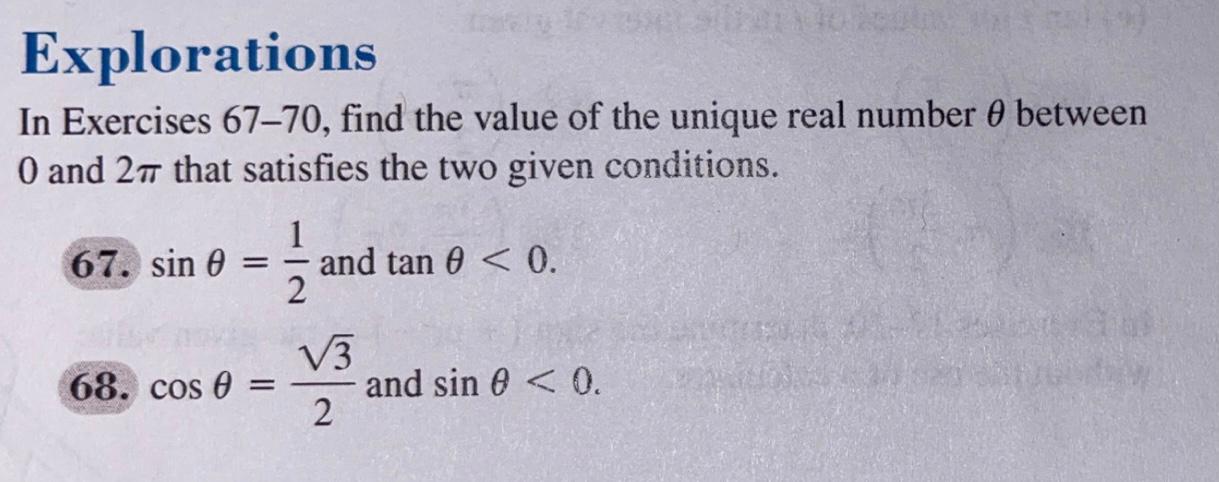 Solved Precalculus (trigonometry) Both questions | Chegg.com