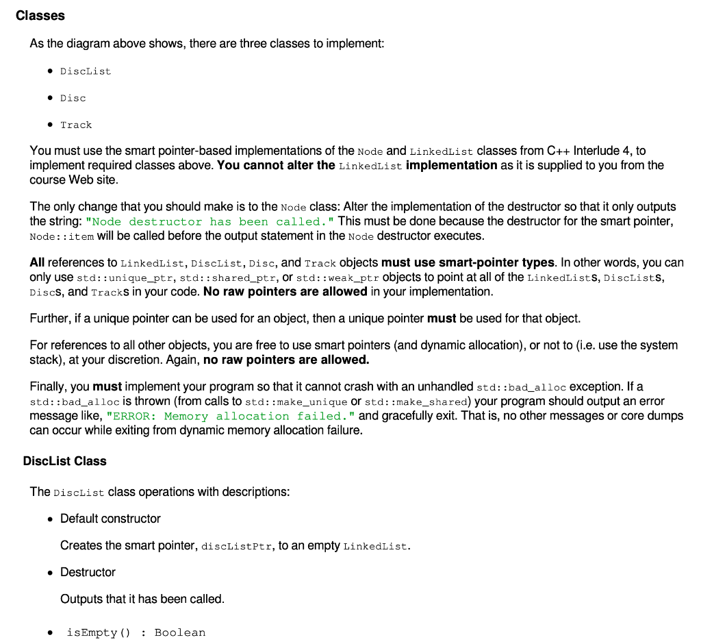 CS 1521—Computer Science II Project 5 Fall Semester | Chegg.com