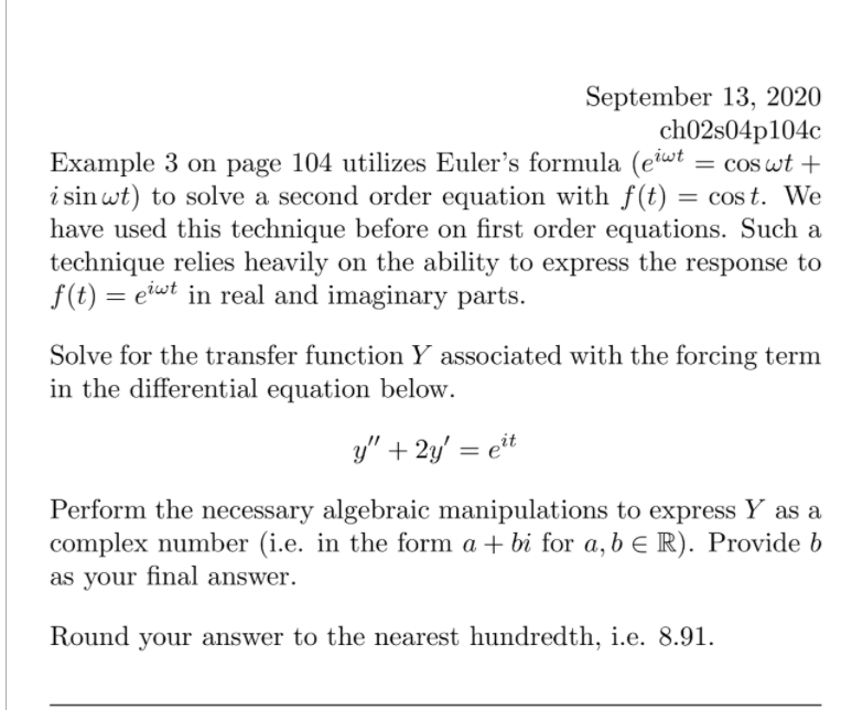 Solved September 13, 2020 ch02s04p104c Example 3 on page 104 | Chegg.com