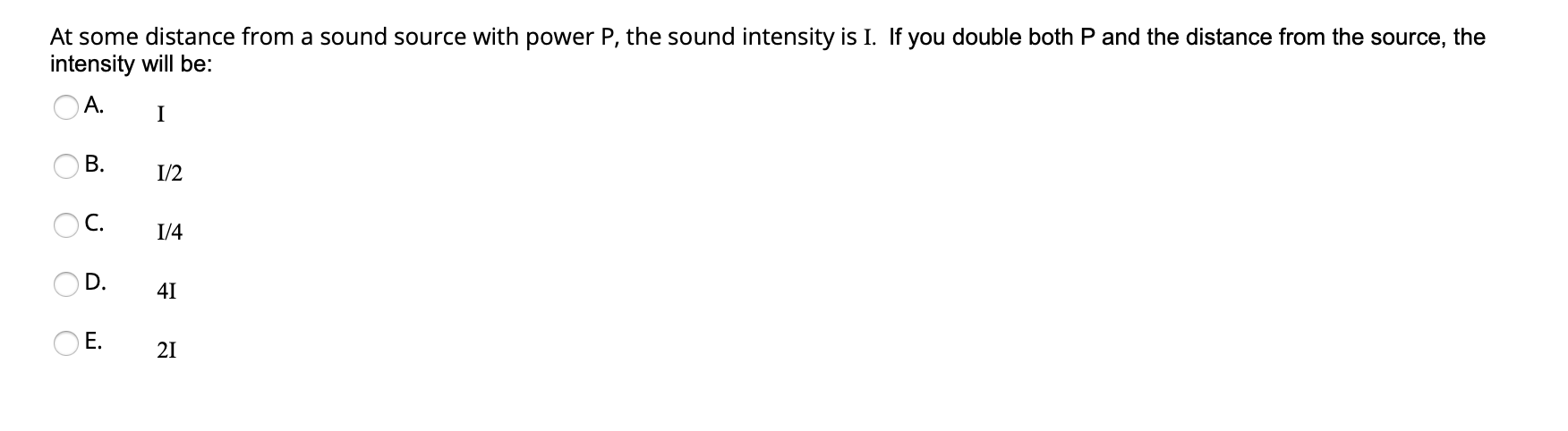 Solved At some distance from a sound source with power P, | Chegg.com