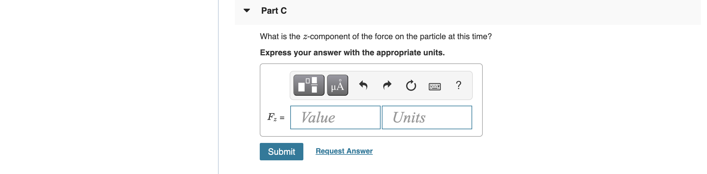 Solved n Review | Constants Part A A particle with charge | Chegg.com