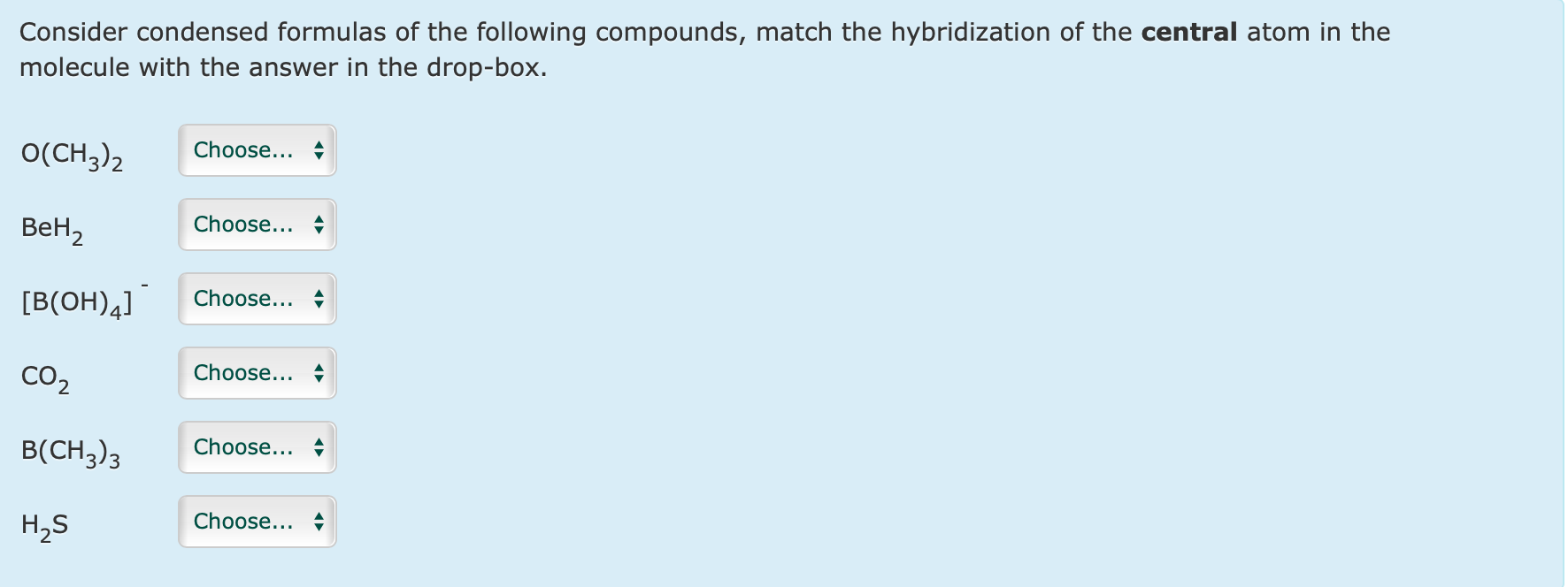 Solved Consider condensed formulas of the following | Chegg.com