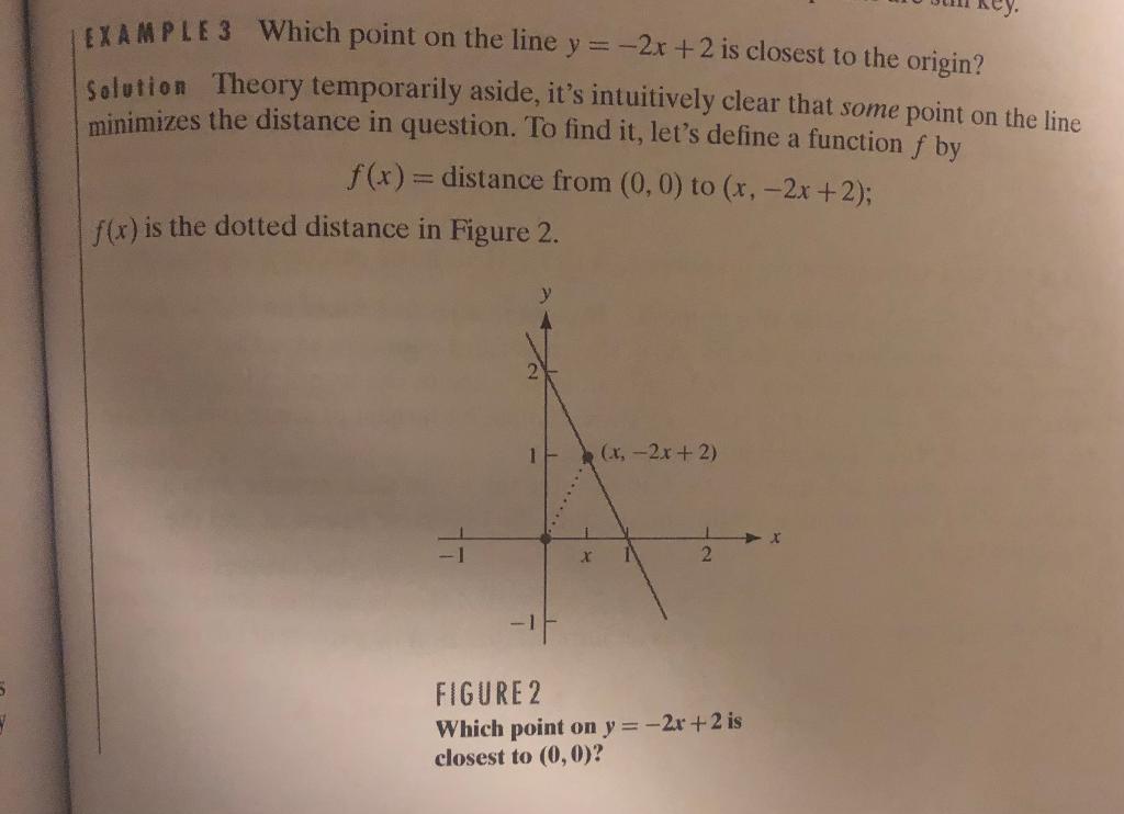 Solved A- which point on the line y= -2x+2 is closest to (0, | Chegg.com