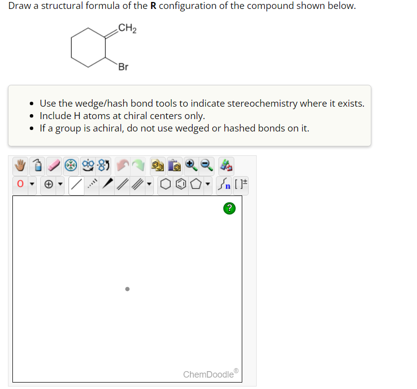 Solved - Use the wedge/hash bond tools to indicate | Chegg.com