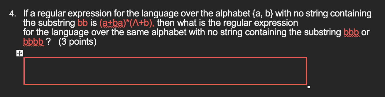 Solved If a regular expression for the language over the | Chegg.com