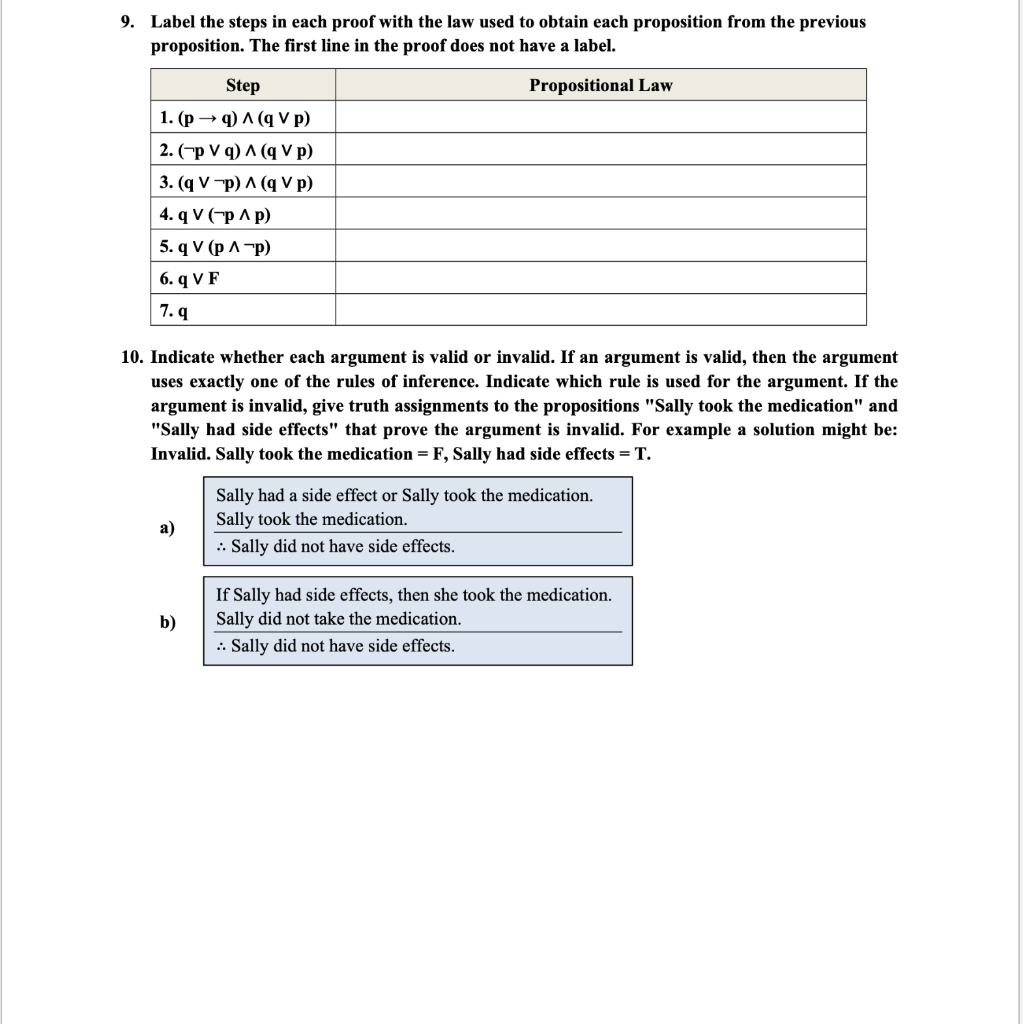 Solved Assignment 1 - Chapter 1 Logic 1. Classify each of | Chegg.com