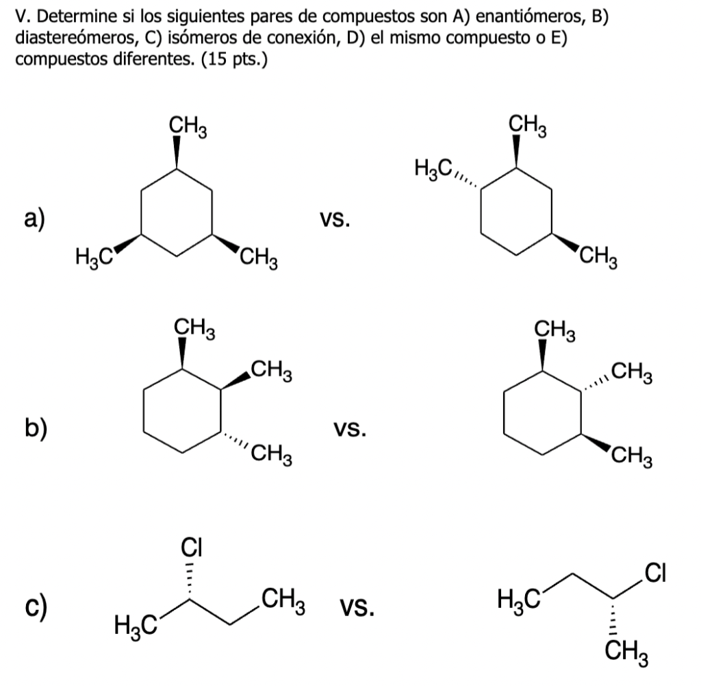 Solved Determine Whether The Following Pairs Of Compounds