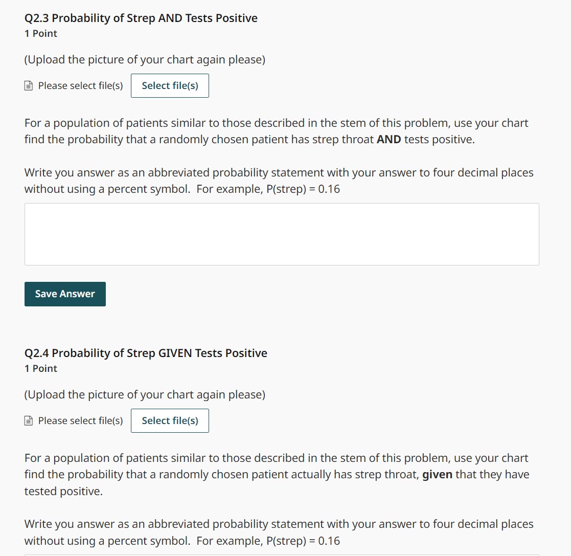 Solved O2.1 Fill In the Chart A rapid strep test is often | Chegg.com