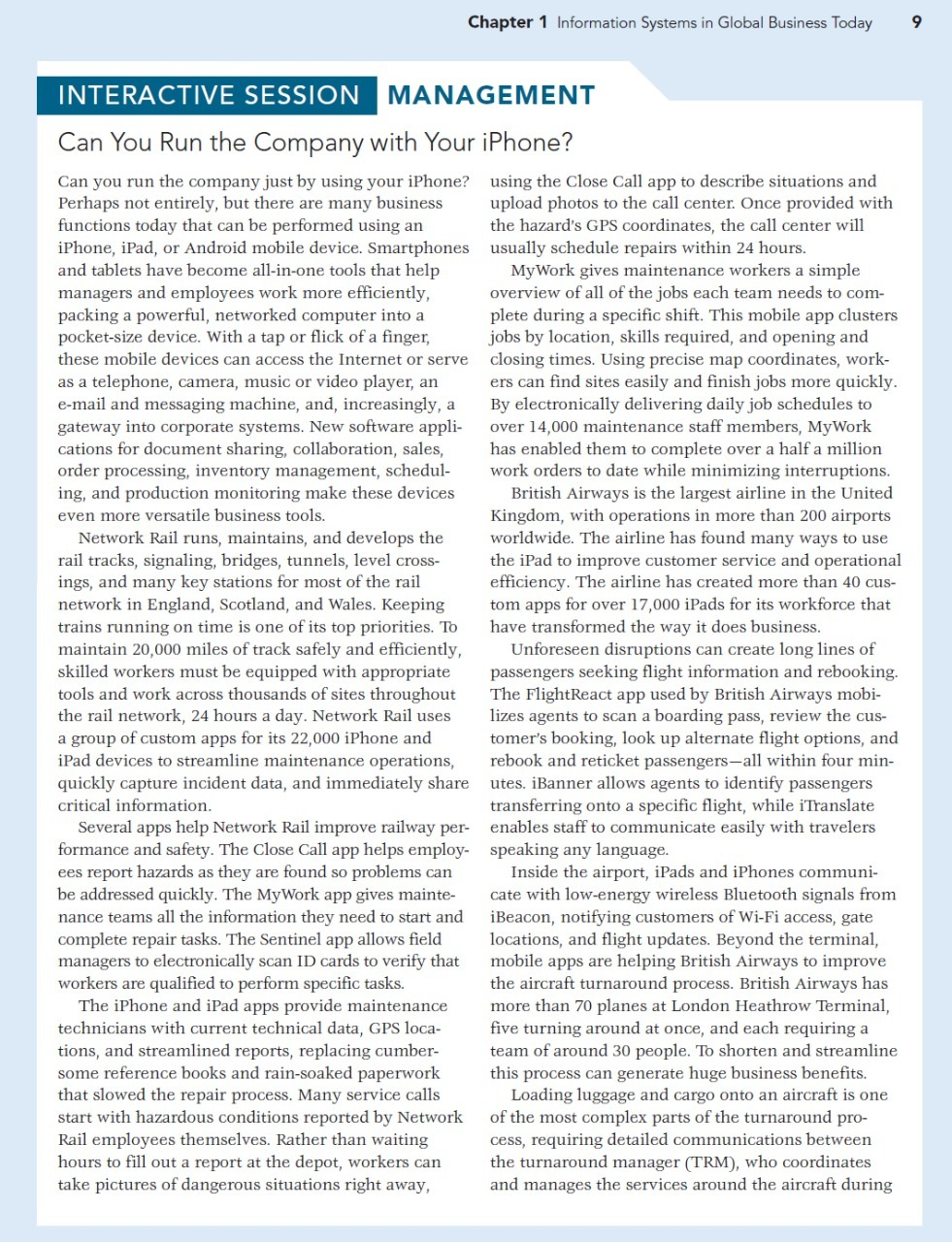 Solved Chapter 1 Information Systems in Global Business | Chegg.com