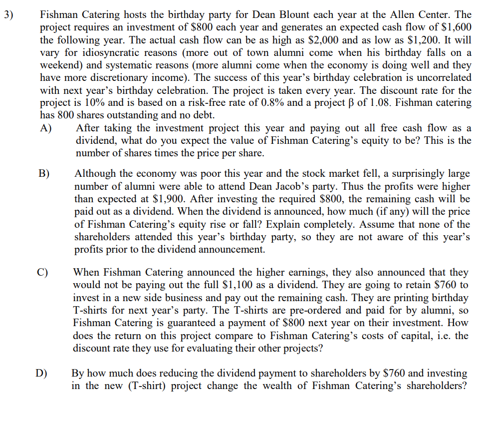 Solved Corporate finance question in the attached | Chegg.com