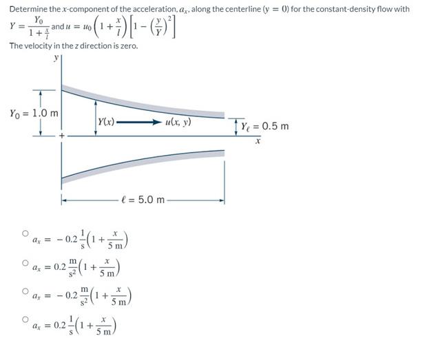 Solved Determine the x-component of the acceleration, ax, | Chegg.com