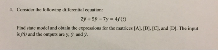 Solved Consider the following differential equation: 2y + | Chegg.com