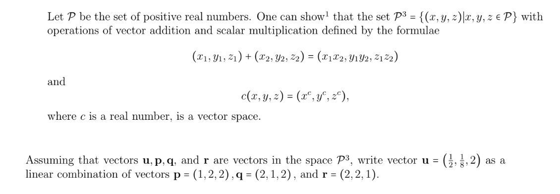 Solved Let \\( \\mathcal{p} \\) Be The Set Of Positive Real 