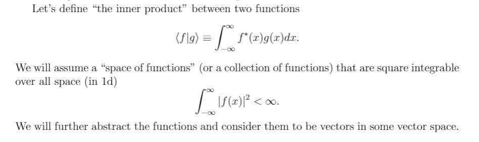 Solved Let's define "the inner product" between two | Chegg.com